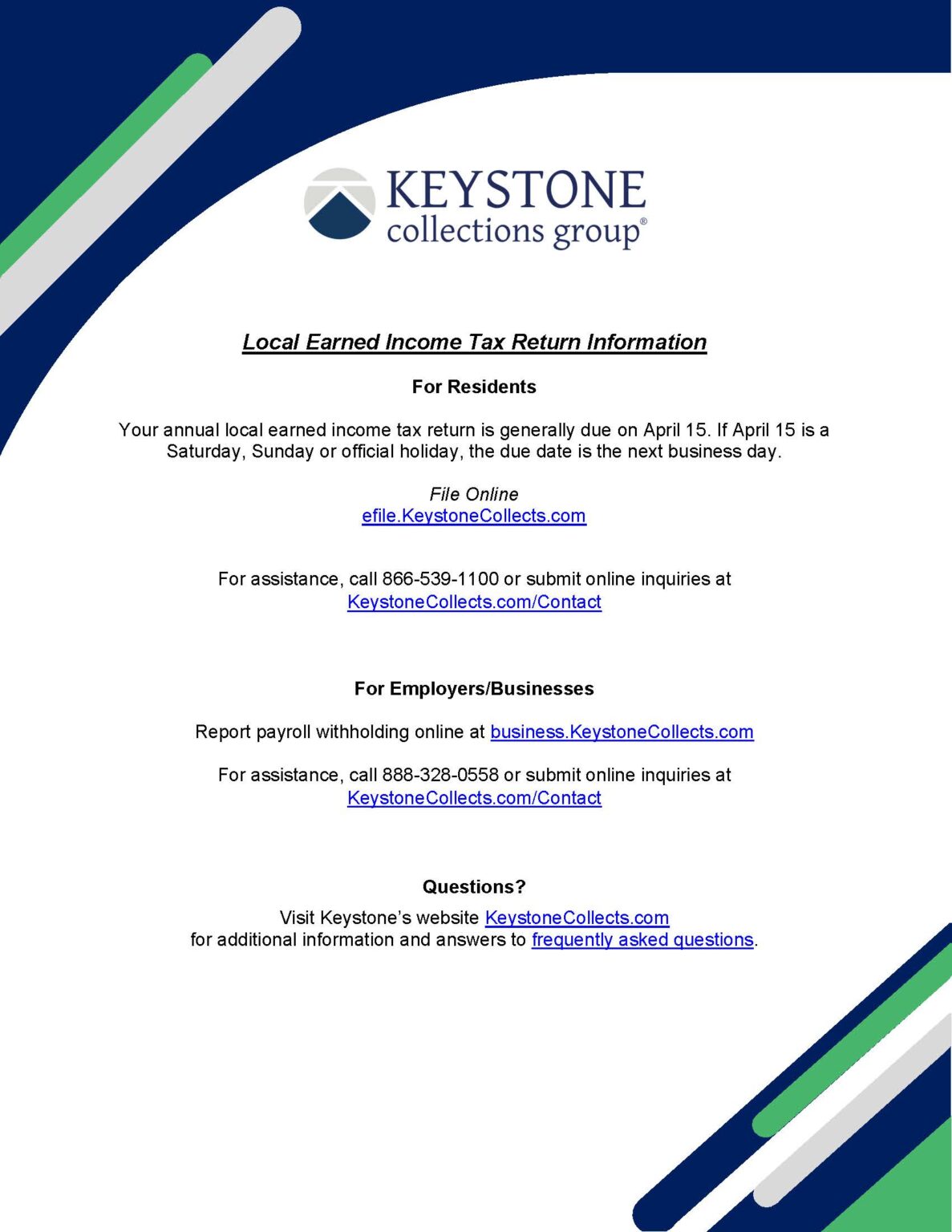 Keystone Collections – Bucks County Tax Collection Committee